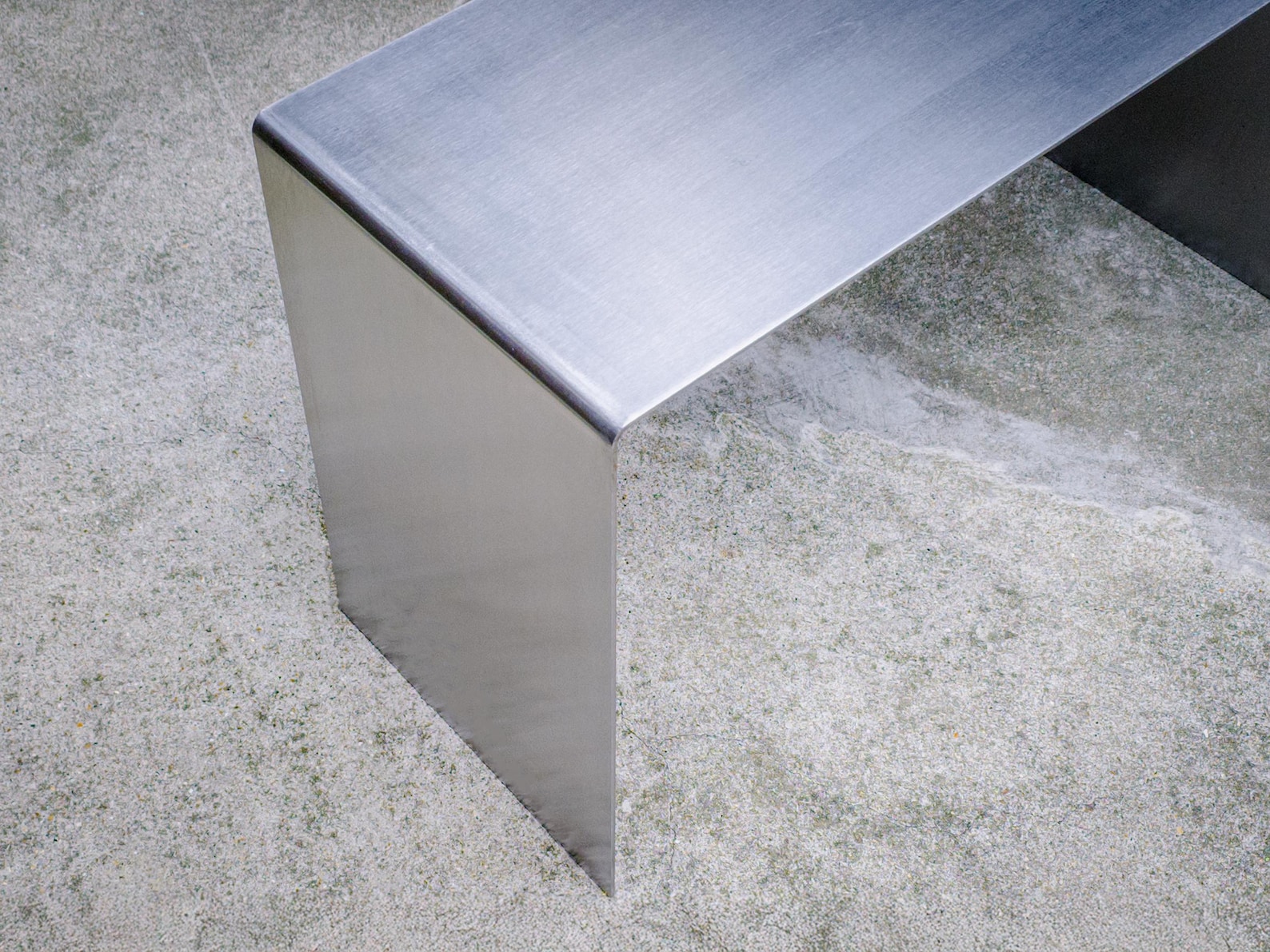 Brushed Stainless Steel Coffee Table: Minimalist Industrial Design - Etsy
