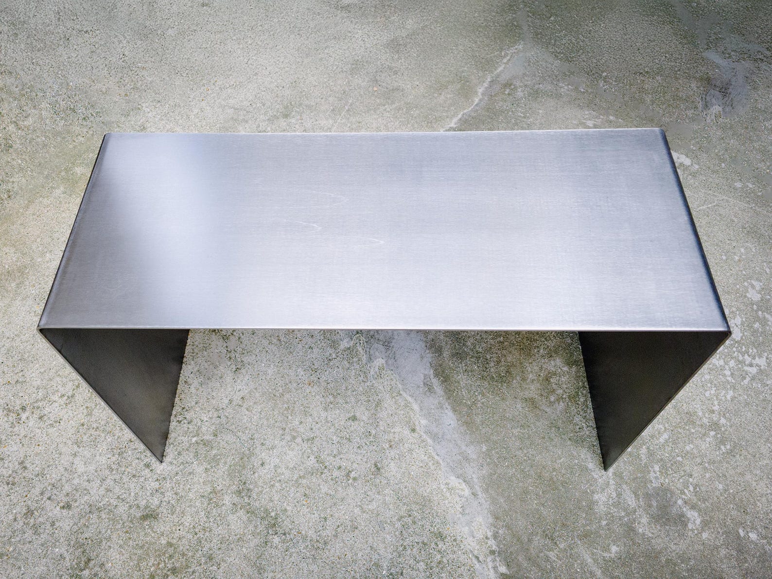 Brushed Stainless Steel Coffee Table: Minimalist Industrial Design - Etsy