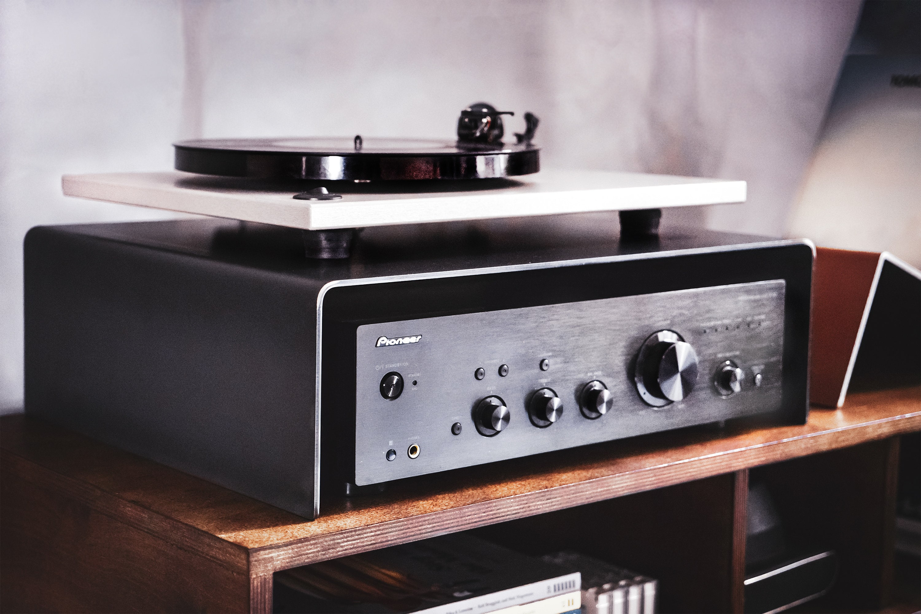 HI-FI Media Storage Shelf. Turntable Record Player Stand. - Etsy UK