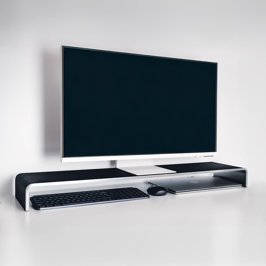 Dual Monitor Riser: Heavy-duty Steel Ergonomic Desk Organizer - Etsy