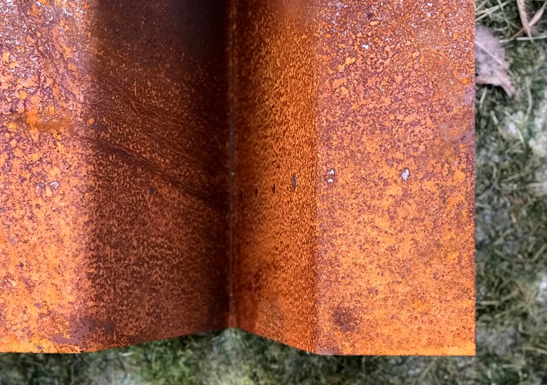 Rusted Metal Coffee Table With Storage Heavy Duty Rusty | Etsy