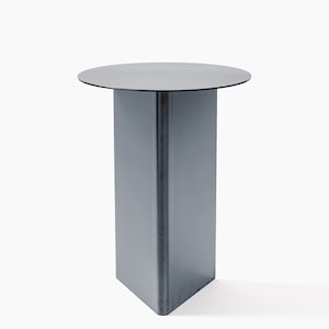 Industrial Round Steel Side Table: Modern Bedside End Table - Etsy UK