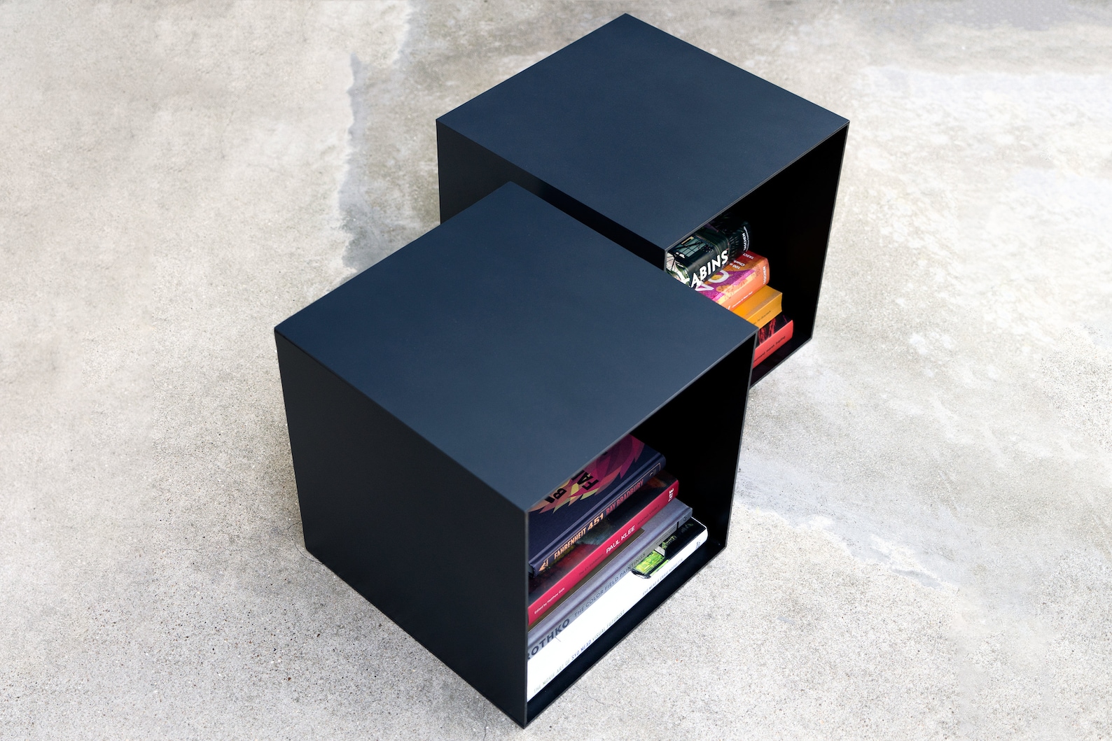 Metal Cube Coffee Table With Storage Heavy Duty Painted Steel | Etsy