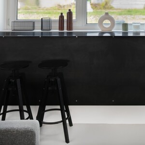 Black Metal Loft Bar Table. Modern Breakfast and Dining High Table ...
