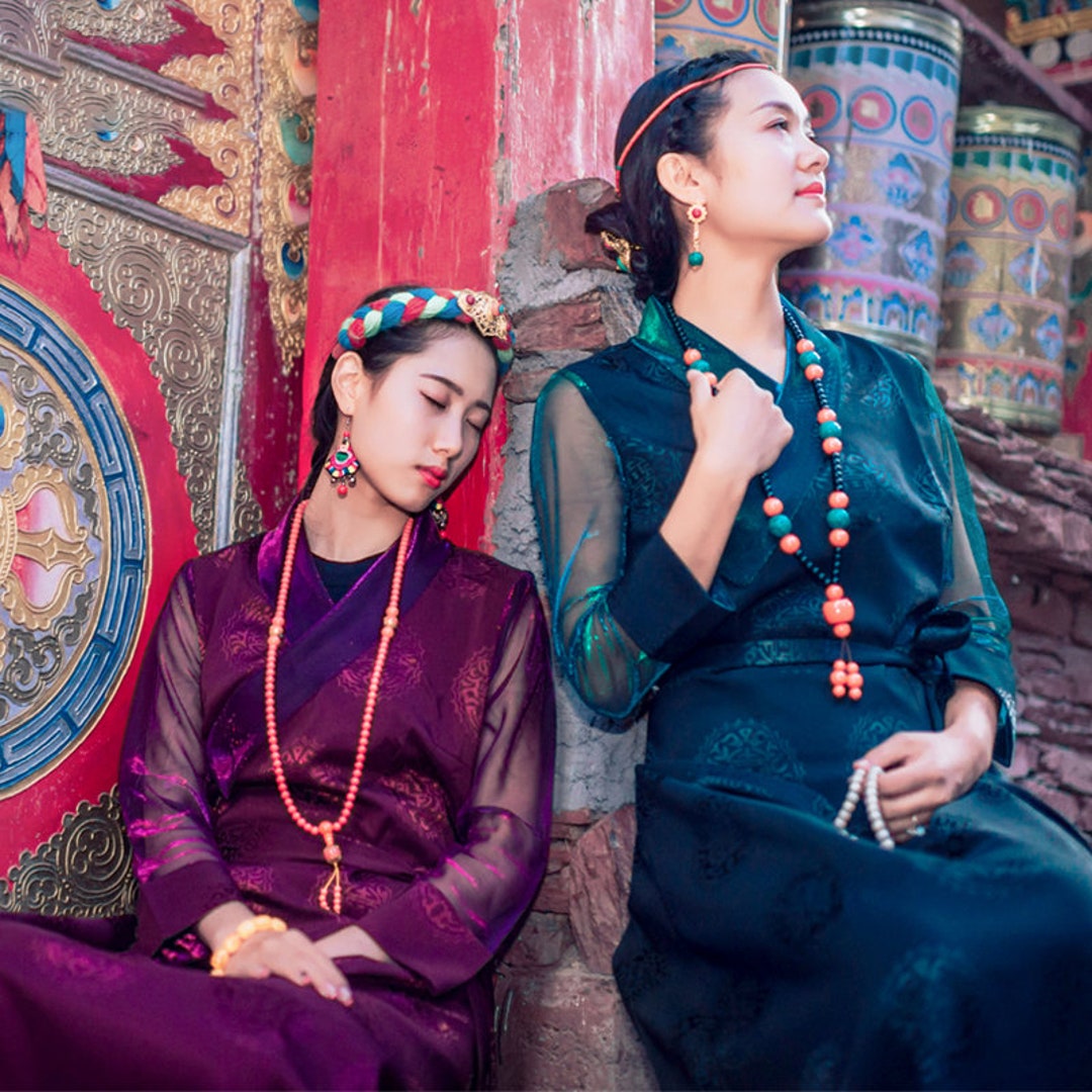 Tibetan Dress Lhasa Clothing Women Tibetan Clothing Tibetan Dress Woman ...
