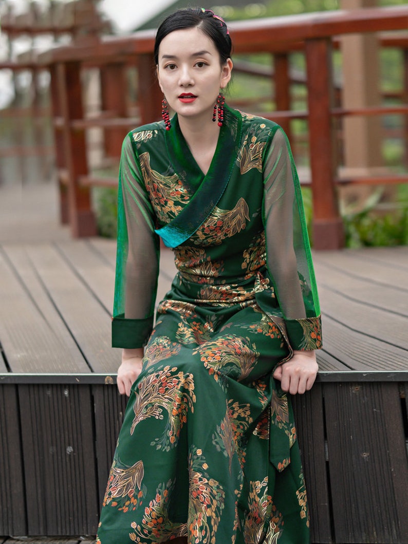 Tibetan Dress Lhasa Clothing Women Tibetan Clothing Tibetan - Etsy