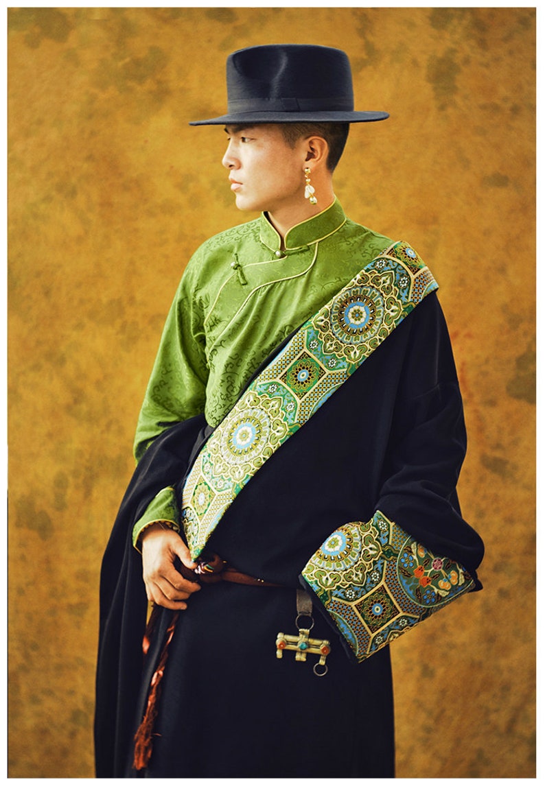 Tibetan Lhasa Clothing Men Leopard Tibetan Clothing Tibetan - Etsy