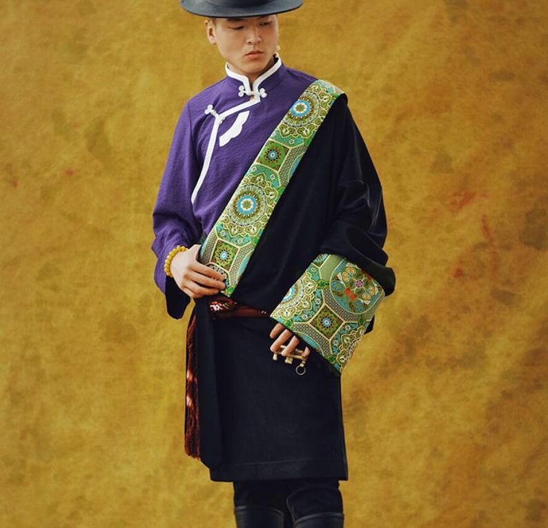 Tibetan Lhasa Clothing Men Leopard Tibetan Clothing Tibetan - Etsy