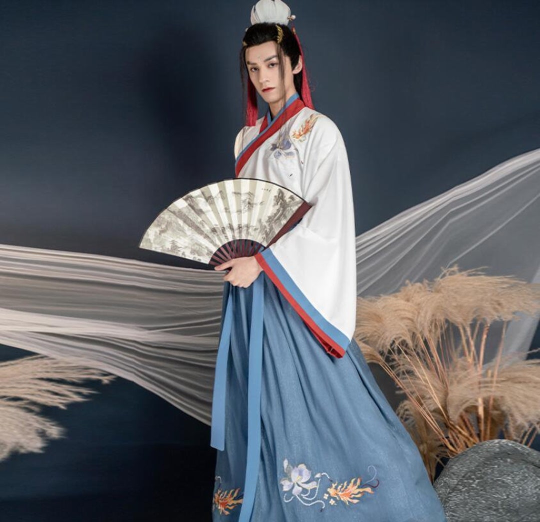 2 Colors Hanfu Man Hanfu Set, Men's Hanfu, Chinese Hanfu, Hanfu Dresses ...