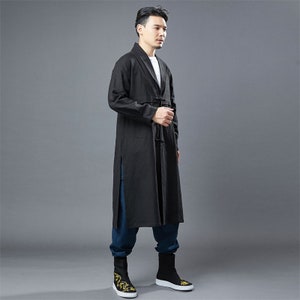 3 Colors Man's Long Jacket Coats Men's Cheongsam Suit - Etsy