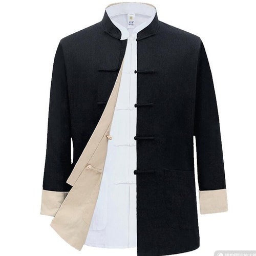 3 Colors Man's Long Jacket Coats Men's Cheongsam Suit - Etsy