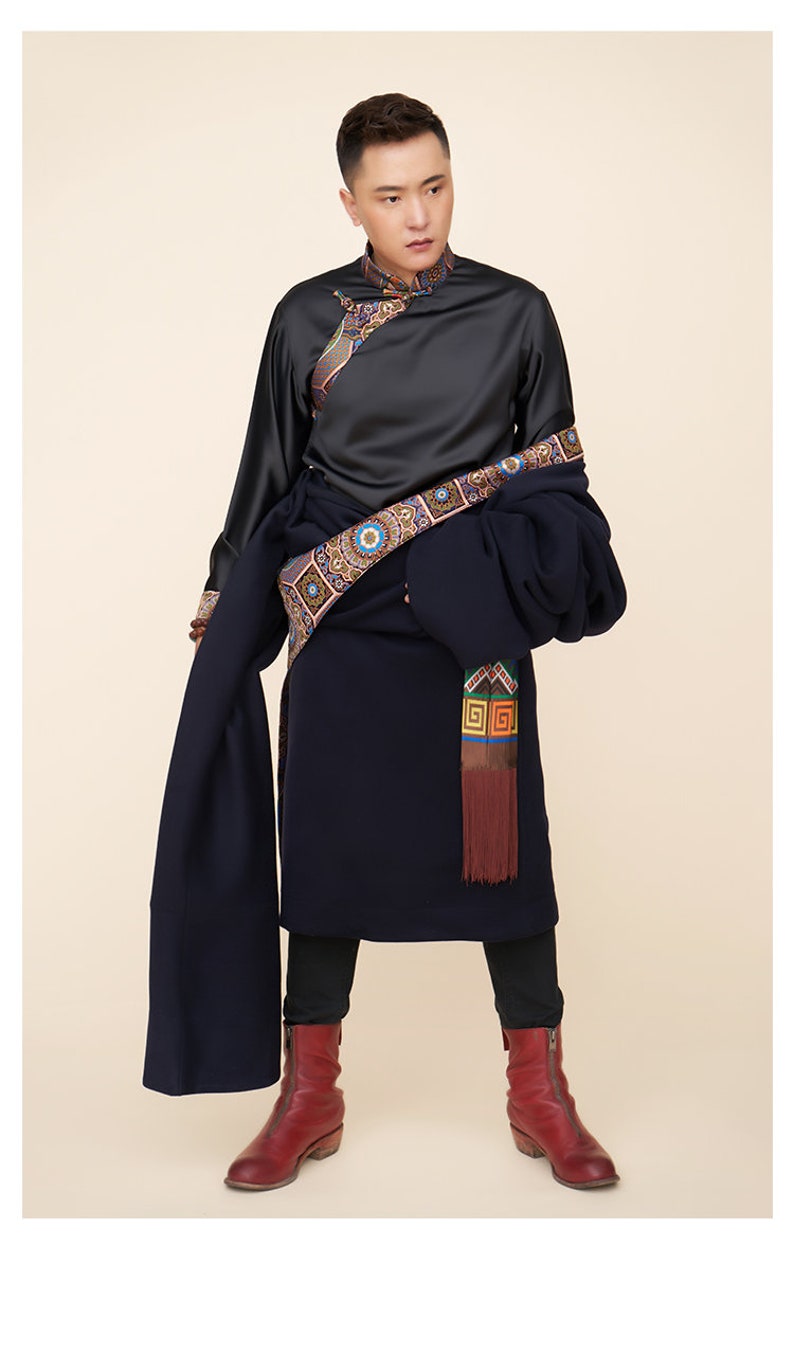Winter Tibetan Lhasa Robe Men Tibetan Coat Tibetan Dress Man - Etsy