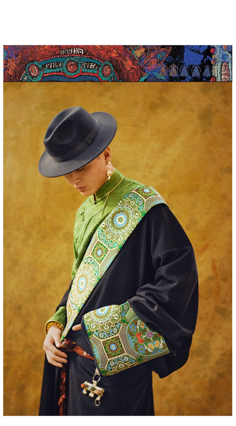 Tibetan Lhasa Clothing Men Leopard Tibetan Clothing Tibetan - Etsy