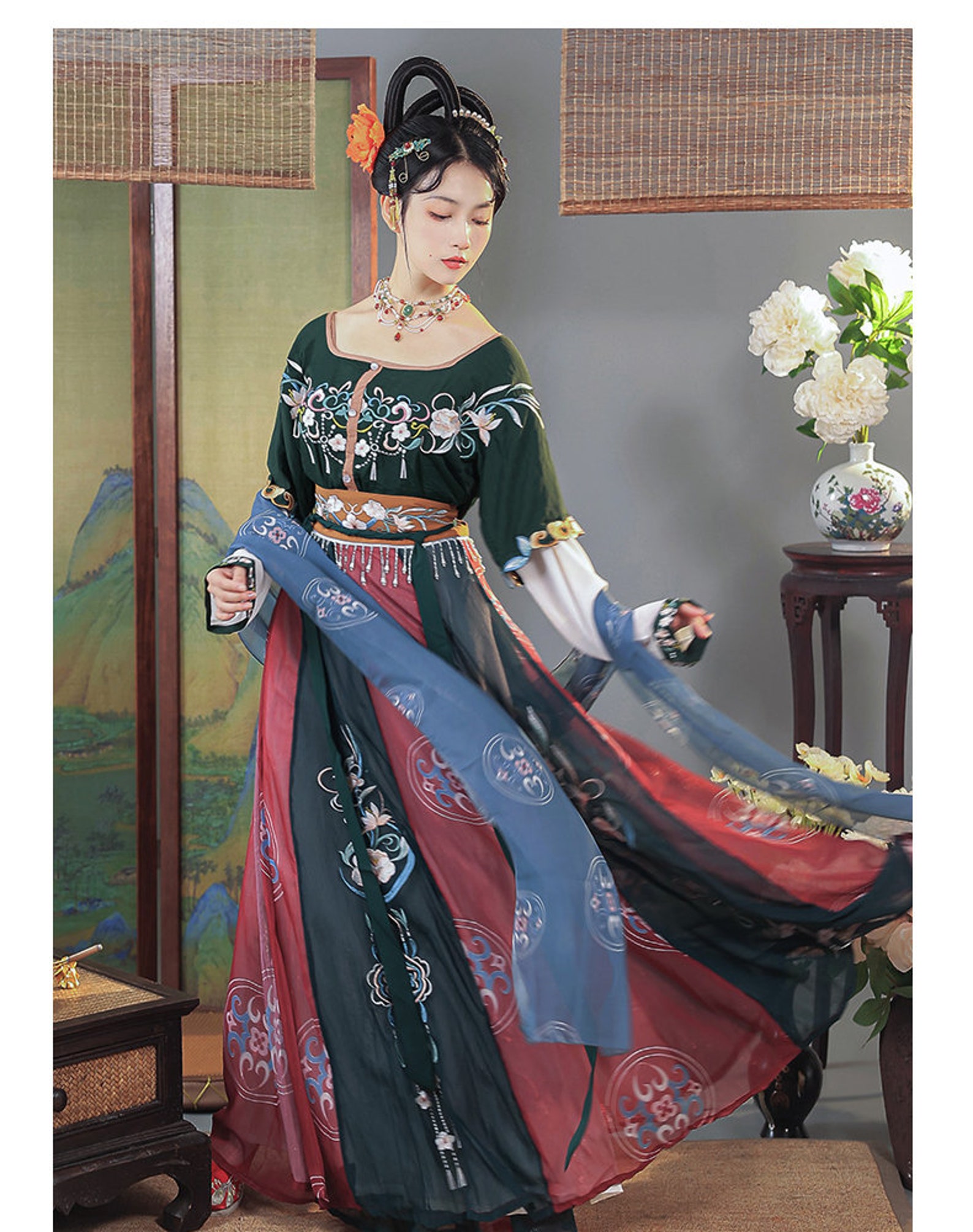 Tang Dynasty Hanfu Skirt Dress Woman Hanfu Set Women's | Etsy