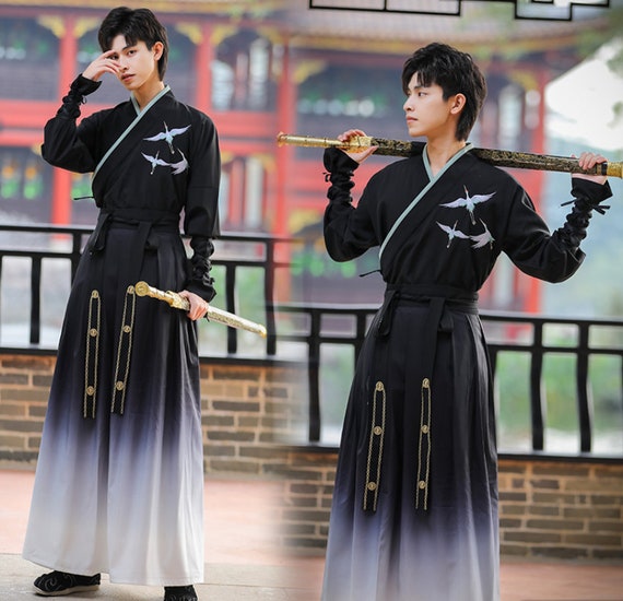 Male hanfu hanfu man Hanfu sets men's Hanfu Chinese | Etsy