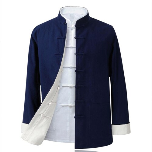 3 Colors Man's Long Jacket Coats Men's Cheongsam Suit - Etsy