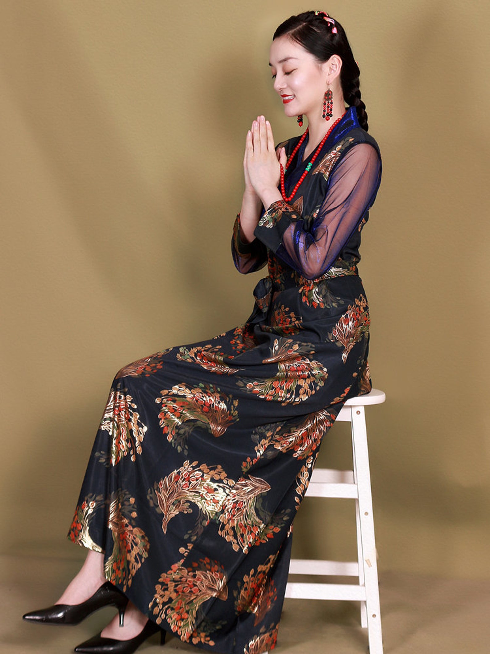 Tibetan Dress Lhasa Clothing Women Tibetan Clothing Tibetan - Etsy