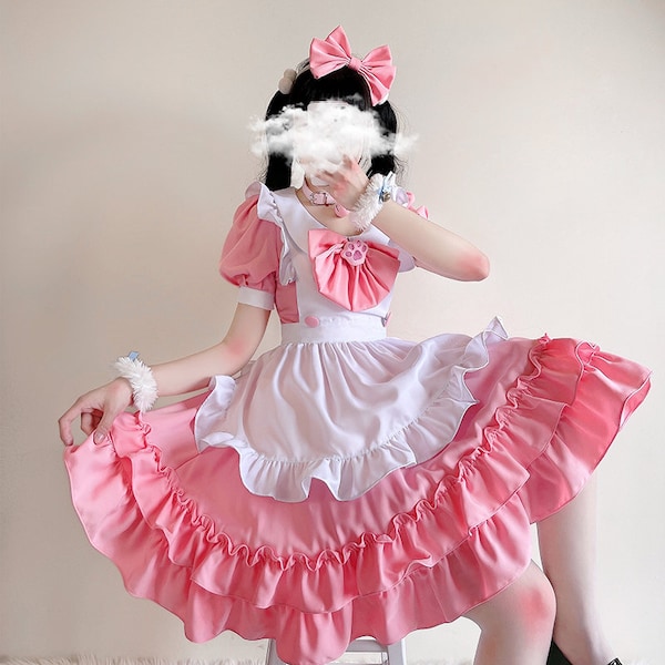 Pink Maid Dress - Etsy