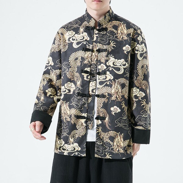 Men Qipao Dragon - Etsy