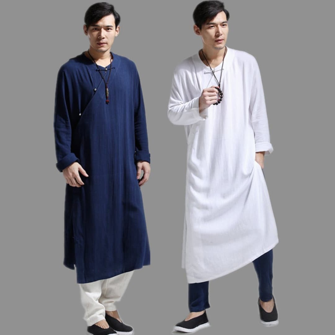 Chinese Style Wudang Robe Hanfu Linen Robe Monk Robe Men's - Etsy