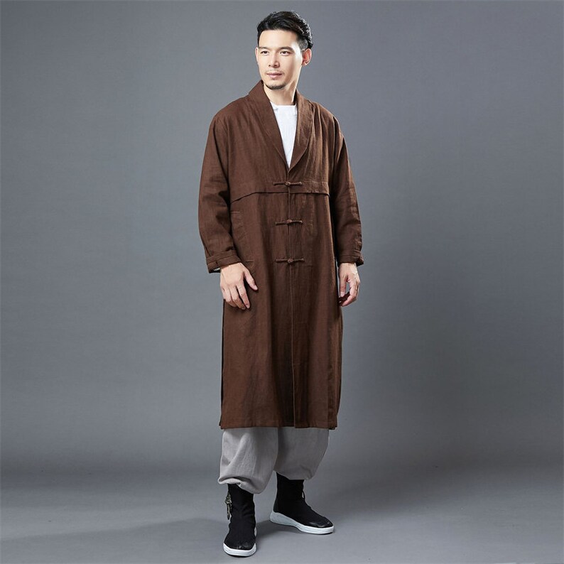 3 Colors Man's Long Jacket Coats Men's Cheongsam Suit - Etsy