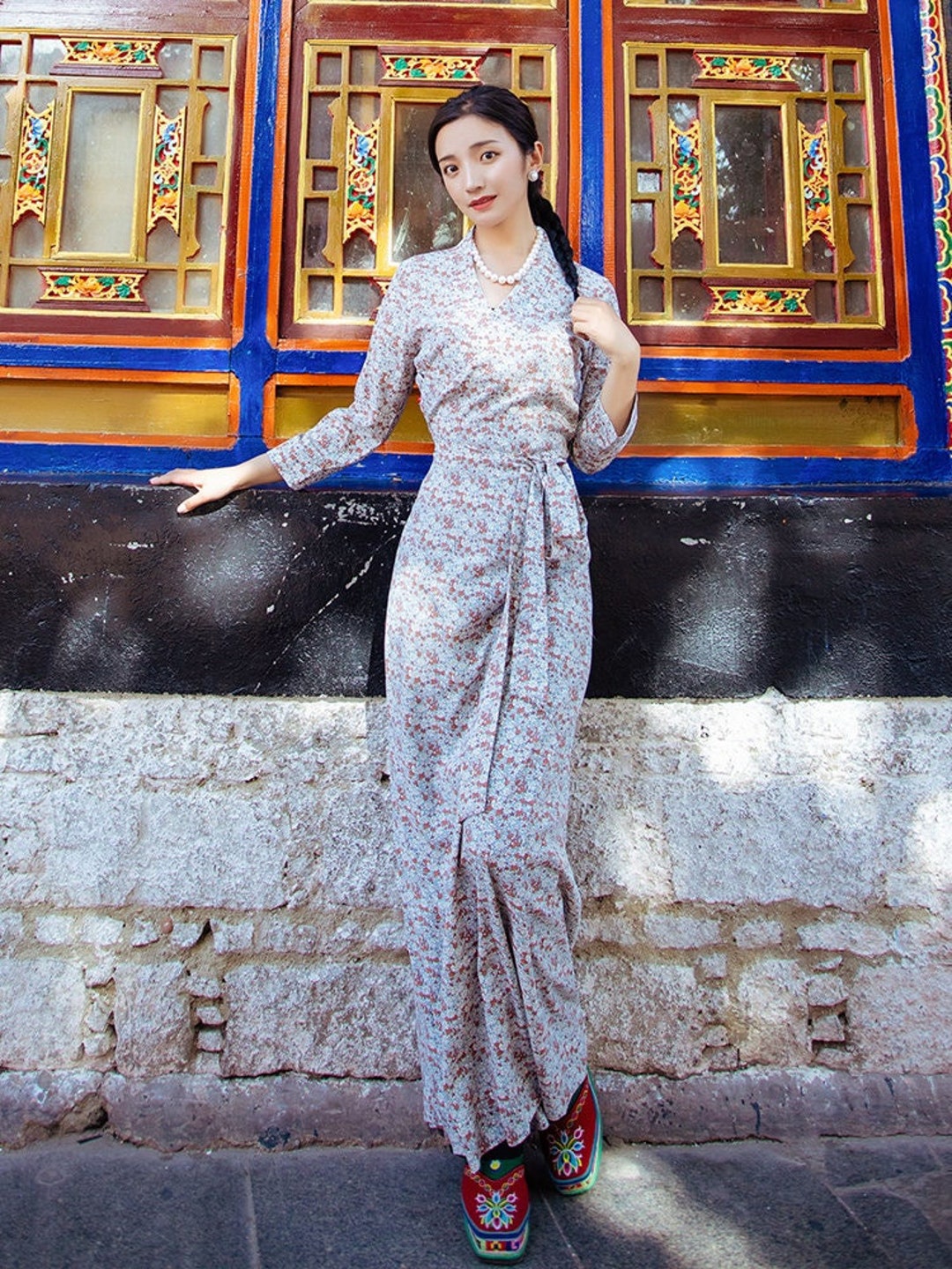 Tibetan Dress Lhasa Clothing Women Tibetan Clothing Tibetan Dress Woman ...
