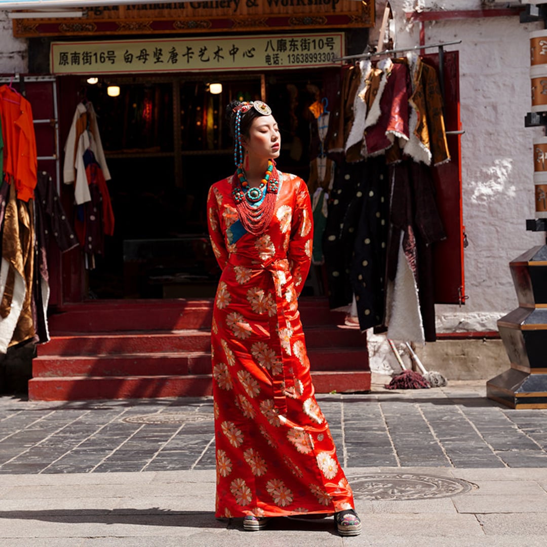 Tibetan Dress Lhasa Clothing Women Tibetan Clothing Tibetan Dress Woman ...