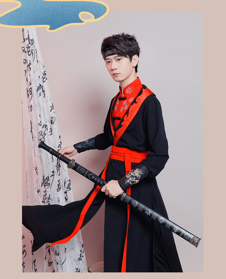 Cosplay Hanfu Man Hanfu Robe Men's Hanfu Chinese Hanfu - Etsy