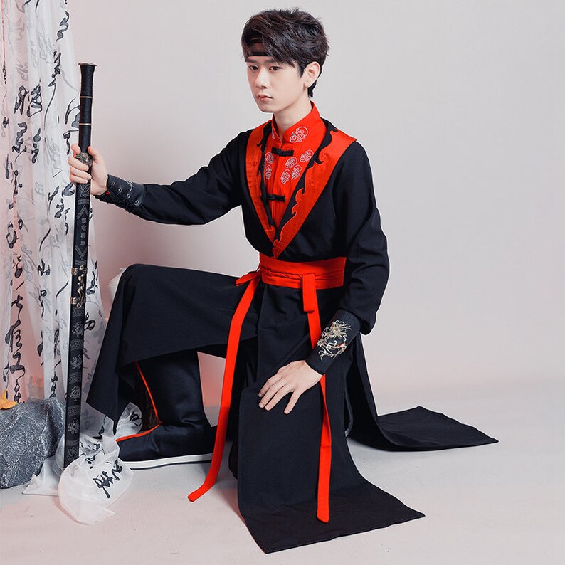 Cosplay Hanfu Man Hanfu Robe Men's Hanfu Chinese Hanfu - Etsy