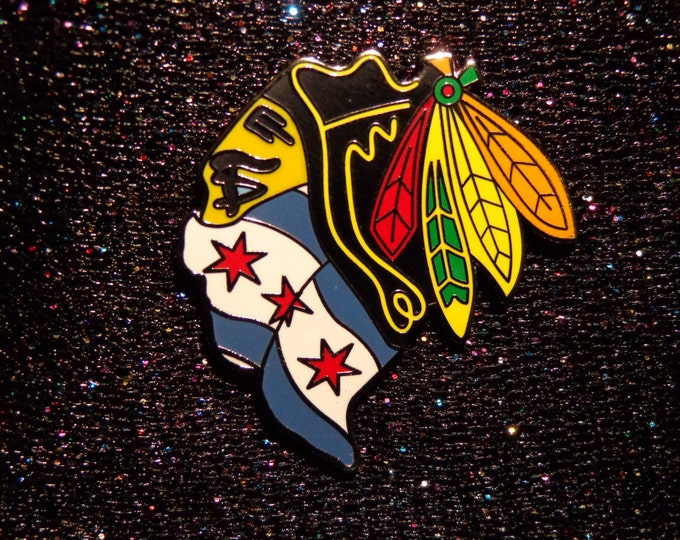 BLACKHAWK FLAG (cloisonné Hat Pin or Lapel Pin With Double Clasp Back ...