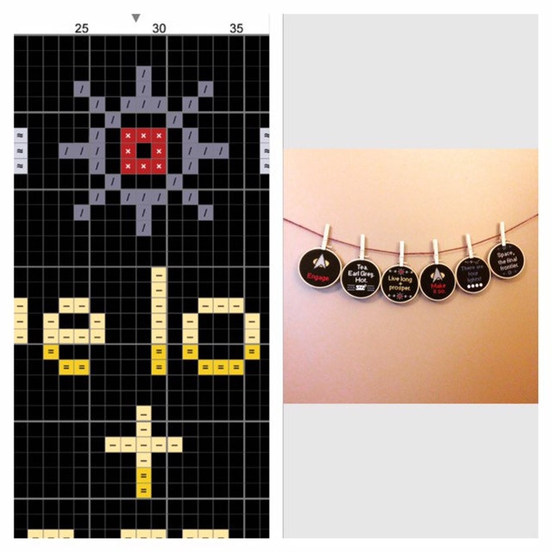 Star Trek Patterns - Complete Set of 6 | Cross Stitch - Etsy