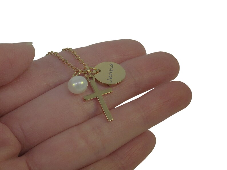 First Communion Necklace First Holy Communion Jewelry - Etsy