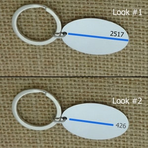 Thin Blue Line Key Chain, Police Husband Blue Line Key Chain ...