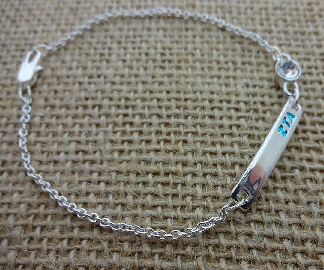 Zeta Tau Alpha Sorority Bracelet Jewelry Bar Sorority Bracelet - Etsy