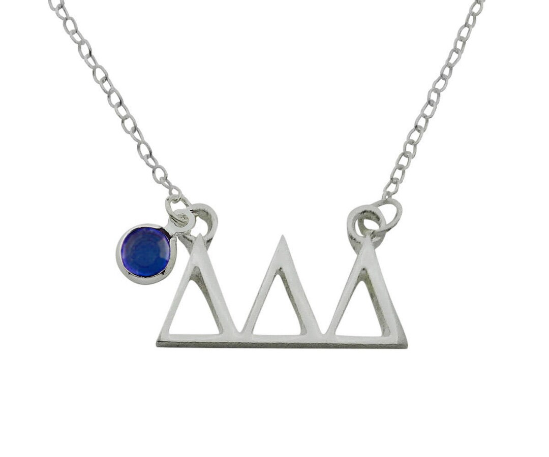 Tri Delta Delta Delta Greek Sorority Lavalier Floating Necklace With ...