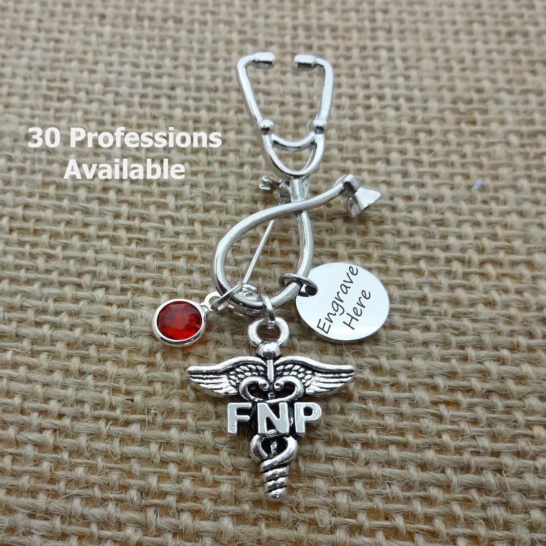 FNP Family Nurse Practitioner Pin, Personalized FNP Family Nurse ...