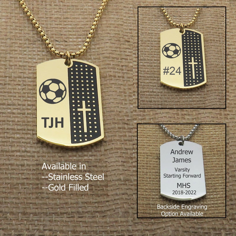 Soccer Necklace - Etsy
