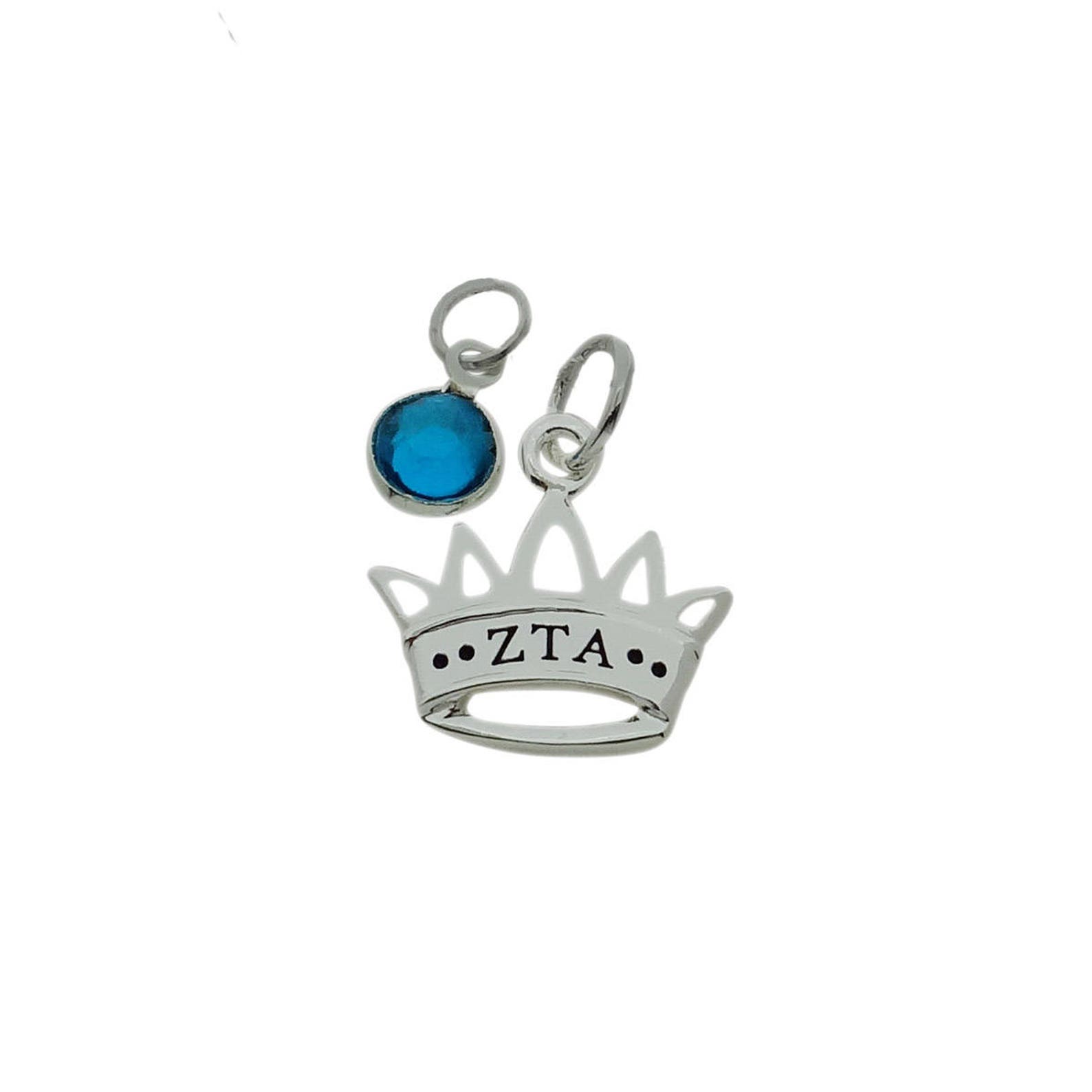 Zeta Tau Alpha ZTA Crown With Swarovski Crystal Greek Sorority - Etsy
