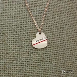 Thin Red Line Jewelry, Thin Red Line Personalized Necklace, Firefighter ...