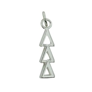 Tri Delta Delta Delta Greek Sorority Lavalier Pendant Drop Charm Chain ...