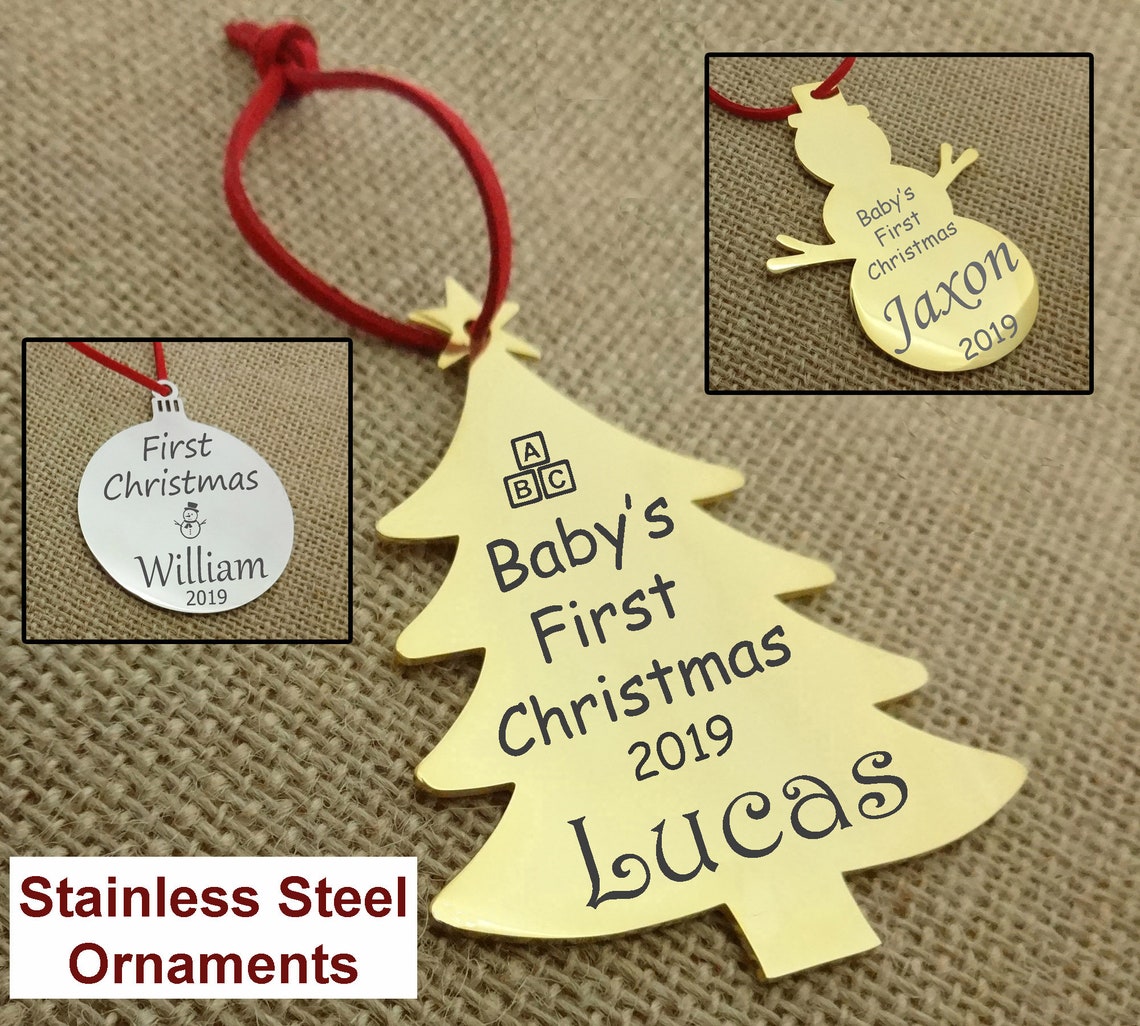 Personalized Baby's First Christmas Ornament New Baby - Etsy