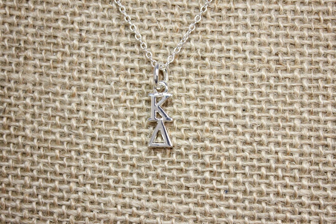 Kappa Delta Greek Sorority Lavalier Pendant Drop Charm Chain Necklace ...