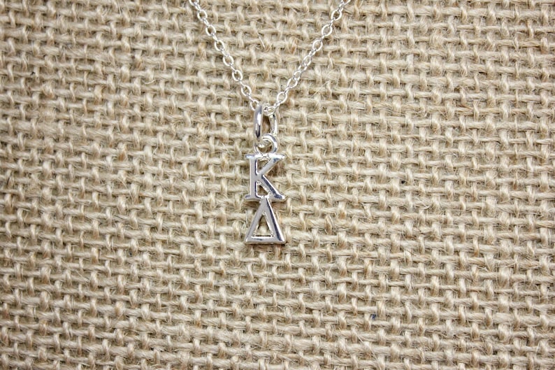 Kappa Delta Greek Sorority Lavalier Pendant Drop Charm Chain Necklace ...
