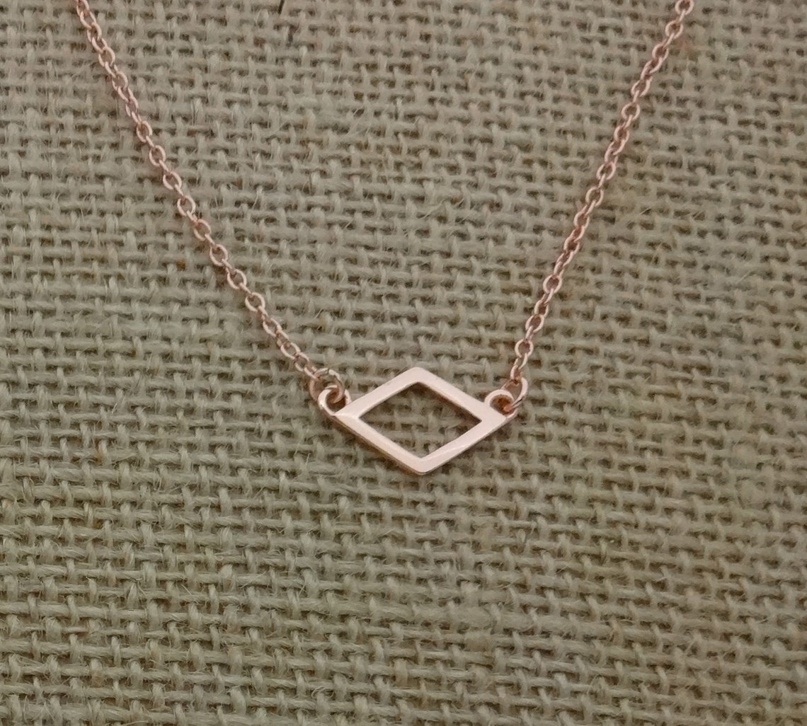 Alpha Delta Pi Open Diamond Necklace Pendant Adpi Floating - Etsy