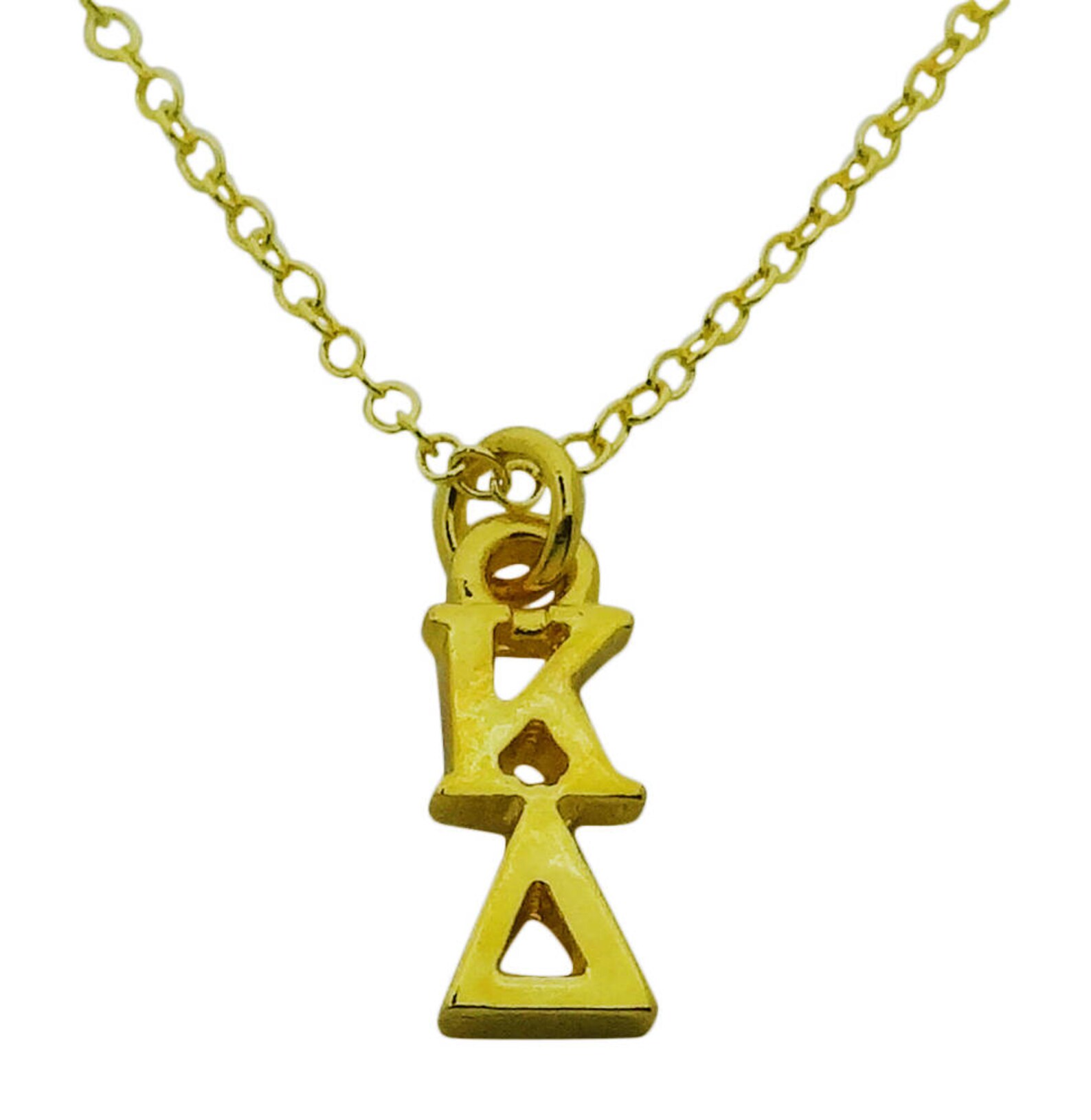 Kappa Delta Greek Sorority Lavalier Pendant Drop Charm Chain | Etsy