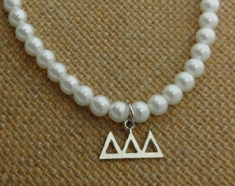 Tri Delta Necklace | Etsy