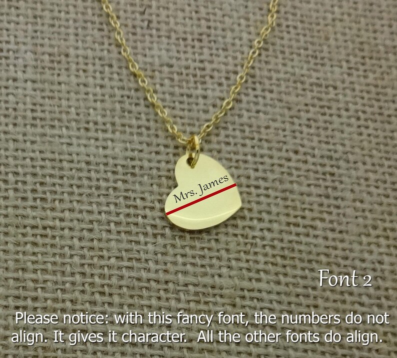 Thin Red Line Jewelry, Thin Red Line Personalized Necklace, Firefighter ...