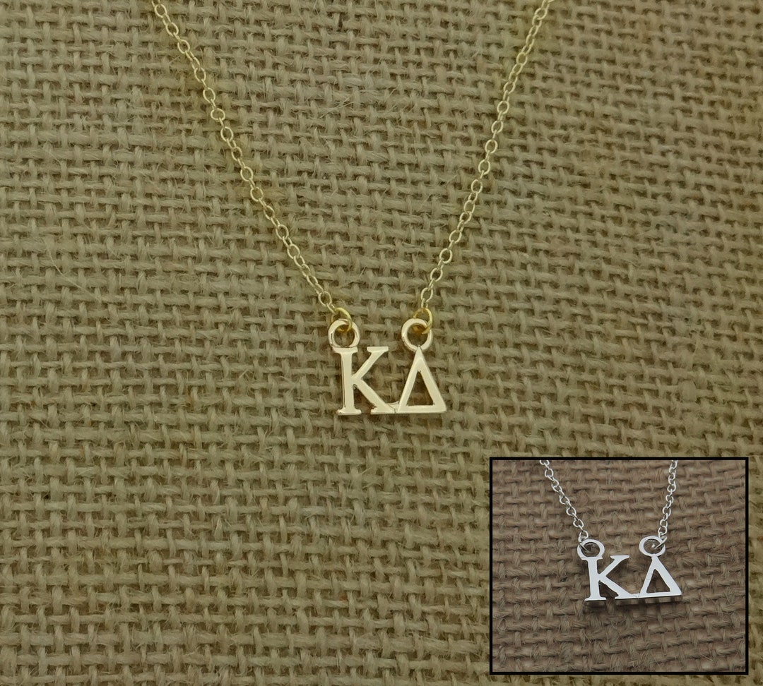 Kappa Delta Sorority Necklace | Greek Floating Necklace, Keepsake ...