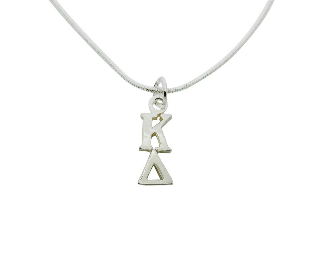 Kappa Delta Greek Sorority Lavalier Pendant Drop Charm Chain Necklace ...