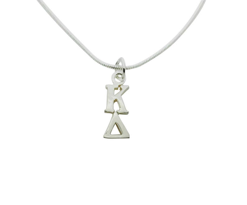 Kappa Delta Greek Sorority Lavalier Pendant Drop Charm Chain Necklace ...